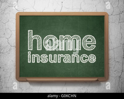 Insurance concept: Home Insurance on chalkboard background Stock Photo ...