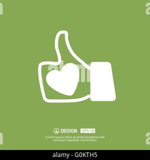 Vector Like Icon Stock Vector Image & Art - Alamy