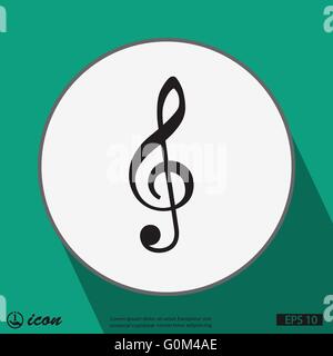 music key icon Stock Vector Image & Art - Alamy