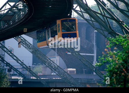 Wuppertal, Germany, Schwebebahn, world's only suspended rail ...