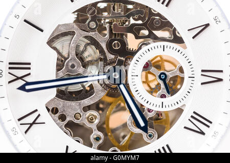 Automatic Men Watch With Visible Mechanism Stock Photo - Alamy