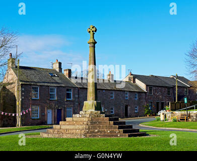 The cross and village green, Greystoke, Cumbria, England UK Stock Photo ...