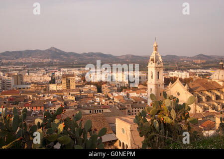 Xátiva from El Bellveret Stock Photo - Alamy