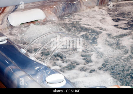 waterfall jet with jacuzzi in action Stock Photo - Alamy