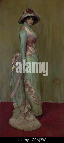 James McNeill Whistler, painting, Harmony in Pink and Grey, Portrait of ...