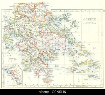 GREECE. Morea Thessaly Rumelia Cyclades Aegean Ionian Islands. JOHNSTON ...