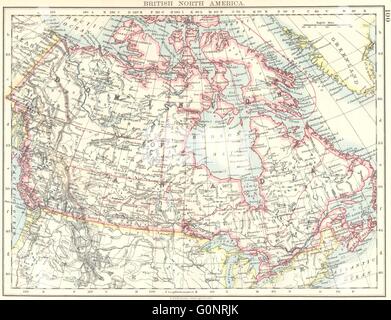 MAP OF NORTH AMERICA 1899 Stock Photo - Alamy
