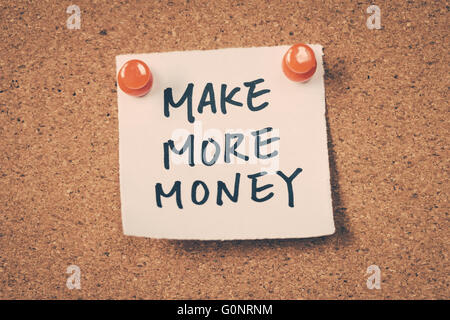 Make more money symbol. Concept words Make more money on blocks on ...