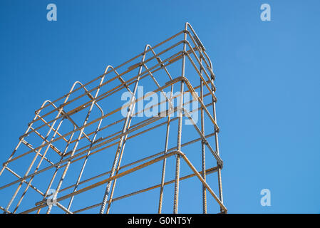 Steel bars as used for concrete shuttering Stock Photo - Alamy