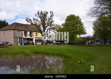 village green in Tatsfield in Surrey UK Stock Photo - Alamy