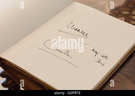 Signature of Prince Charles and Camilla Stock Photo - Alamy
