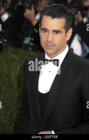 Colin Farrell attending the Costume Institute Benefit at The Met ...