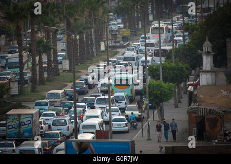 TRAFFIC CONGESTION IN EGYPT CAIRO Tahrir Square Stock Photo - Alamy