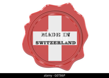 Made in Switzerland. Swiss made certificate inside arrow icon shapes ...