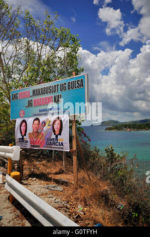 Election time in Philippines 2016, campaign poster of Rodrigo Duterte ...