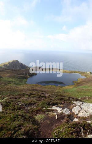 Lough at Slieve League Cliffs Stock Photo - Alamy