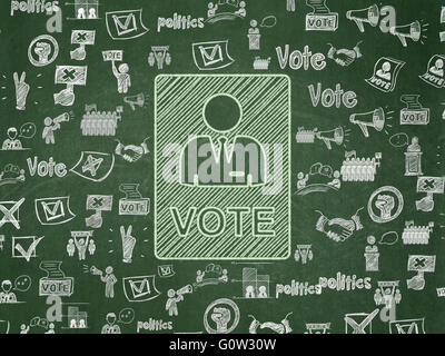 Politics concept: Ballot on School board background Stock Photo - Alamy