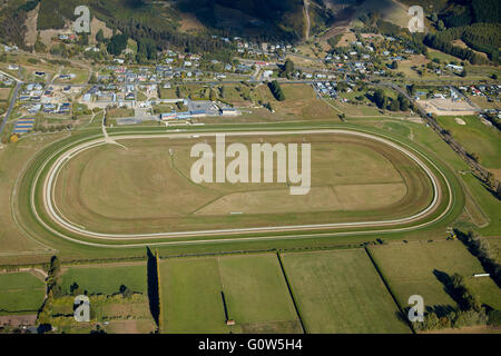 Wingatui Racecourse, Dunedin, Otago, South Island, New Zealand - aerial ...