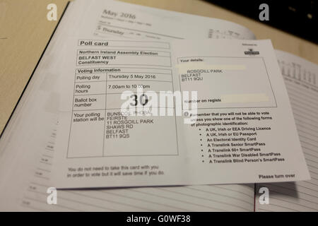 Northern Ireland Assembly election. Ballot papers are counted in ...