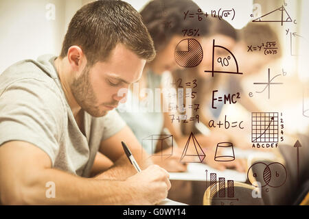 Students attend a mathematics class at a school in the southern village ...