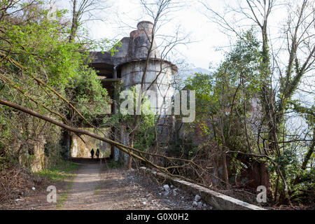 The abandoned furnaces where the limestone was changed in fine lime ...