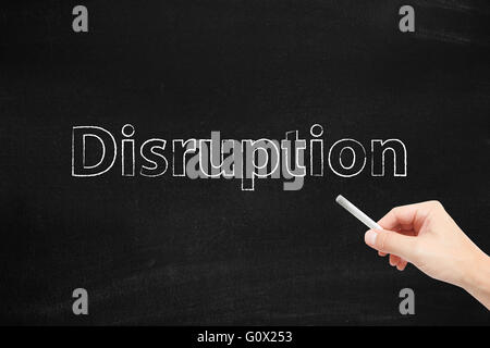 disruption word written on white paper Stock Photo - Alamy