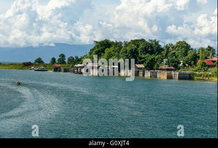 View of Poso River near Tentena. Central Sulawesi. Indonesia Stock ...