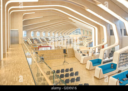 The large communal public building, the Vennesla Library, a library ...