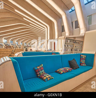 The large communal public building, the Vennesla Library, a library ...