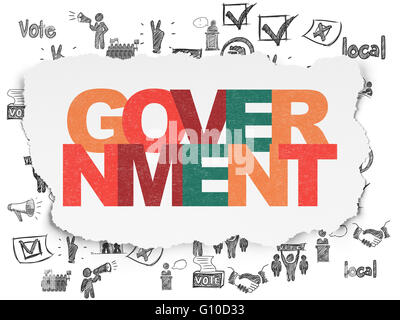 Political concept: Government on Torn Paper background Stock Photo - Alamy