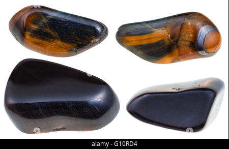 set of various hawk eye (blue tigereye, hawk-eye, hawks eye, hawks-eye ...