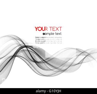 Abstract smooth gray color wave lines motion pattern. Vector ...