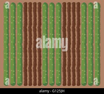 Aerial farming crops pattern illustration Stock Vector Image & Art - Alamy