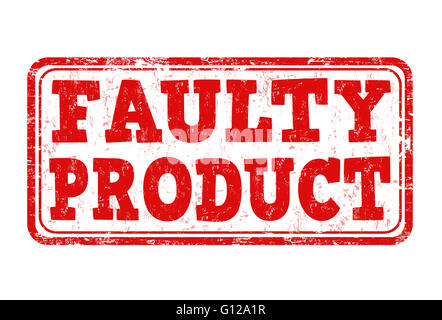 Faulty grunge rubber stamp on white background, vector illustration ...