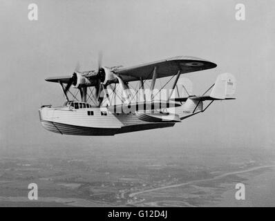 The Saunders Roe London Flying Boat built as a twin-engine flying boat ...
