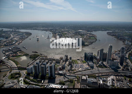 Pic Shows Greenwich Peninsula and the River Thames Stock Photo - Alamy