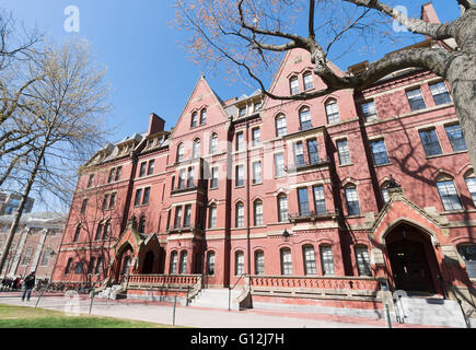 Harvard Hall, building exterior, Harvard Yard, Harvard University ...