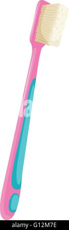 Pink cartoon toothbrush illustration Stock Vector Image & Art - Alamy