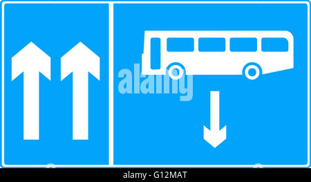 Buses and cycles only traffic sign Stock Photo - Alamy