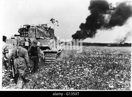 Tiger Tank of the 1st SS Panzer Division LAH April 1944 France Stock ...