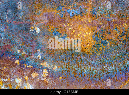Rusty Metal Board Background. Corroded Metal Wall with Rivets Stock ...