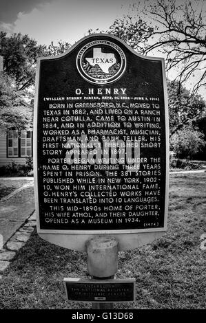 The O. Henry Museum in Austin, Texas, is housed in the former residence ...