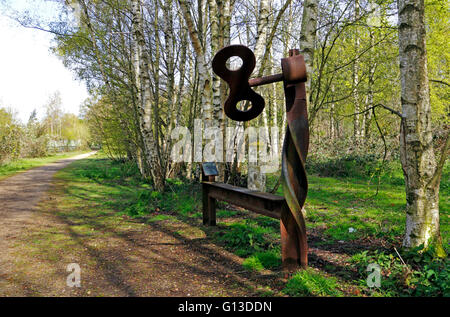 A view of Marriott's Way long distance footpath from the car park at ...