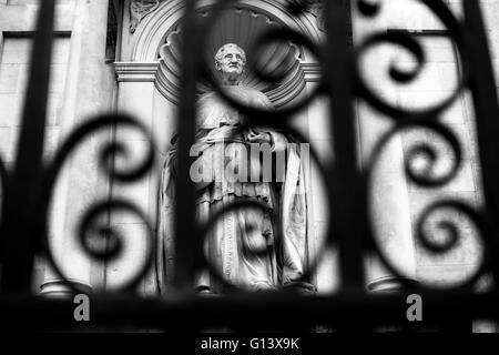 Memorial statue to cardinal John Henry Newman outside the Catholic ...