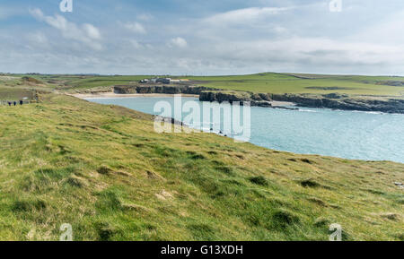 View of Cable Bay (Porth Trecastell), Rhosneigr, Anglesey Stock Photo ...