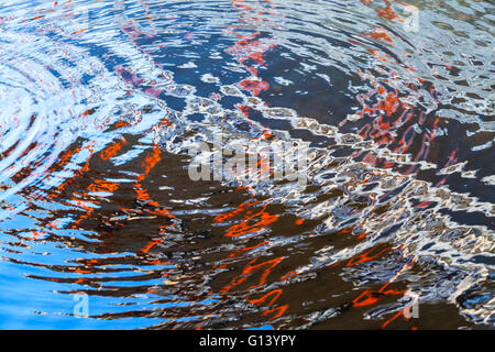 Dark blue wavy water surface. Swimming pool water texture. Blue liquid ...