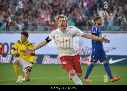 Leipzig's Emil Forsberg is pictured on the pitch during the German ...