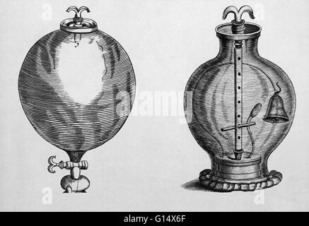 Robert Boyle's (1627-1692) air pumps, improvements upon Otto von ...