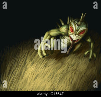 Illustration of Chupacabras, a legendary cryptid that supposedly ...