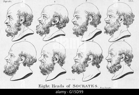 Eight profiles of Socrates. Socrates (469-399 BC) was a classical Greek ...